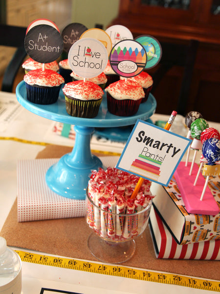 Vintage Back to School Party printables – Wants and Wishes