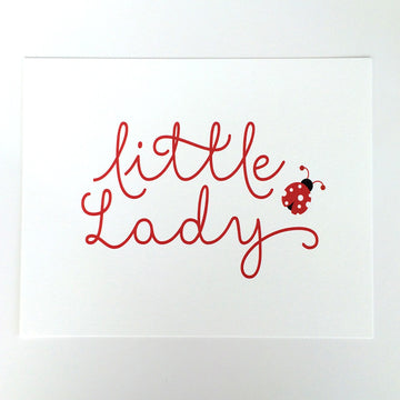 Children's Little Lady, lady bug Art Print – Wants and Wishes