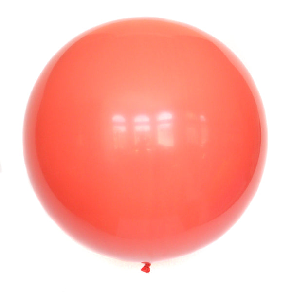 36" Coral Solid Balloon – Wants and Wishes