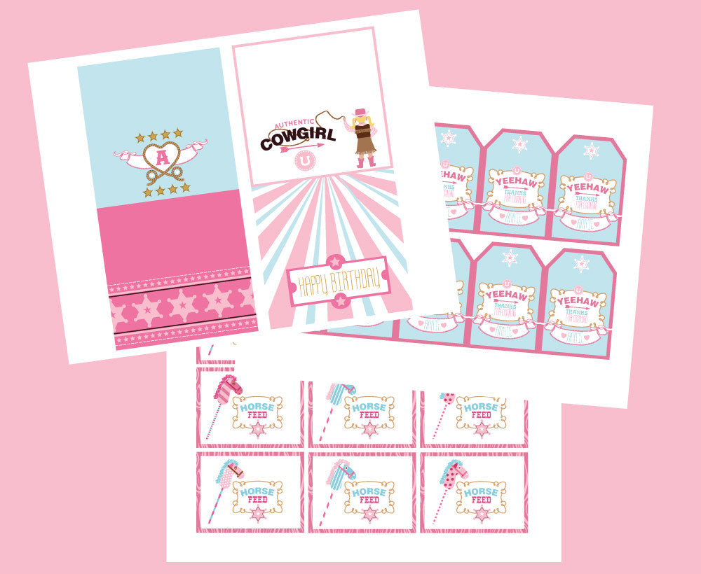 Western Cowgirl printable Birthday party – Wants and Wishes