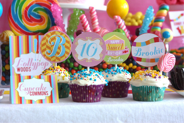 Candy Land printable Birthday Party Collection – Wants and Wishes