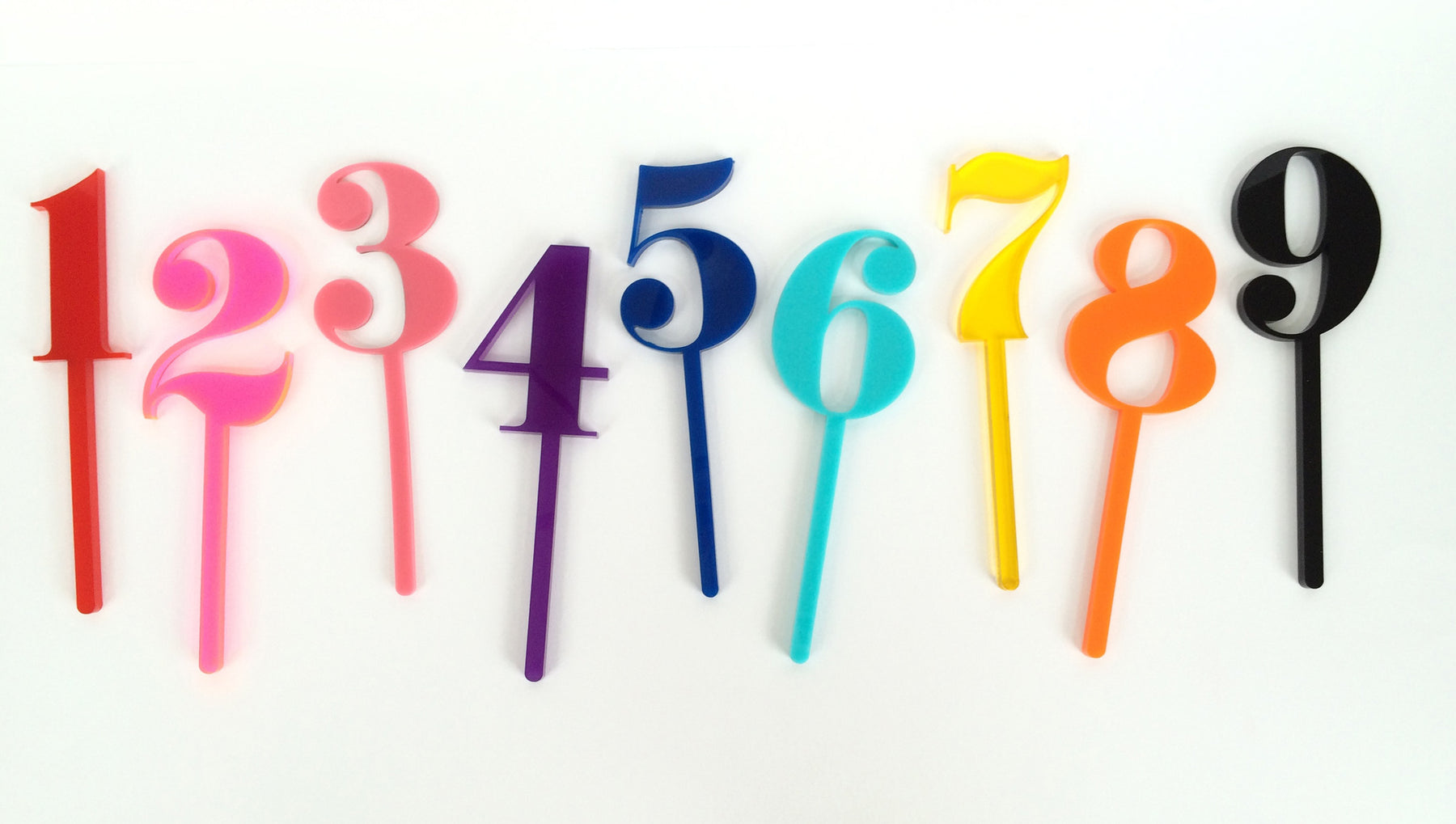 Number cake toppers – Wants and Wishes