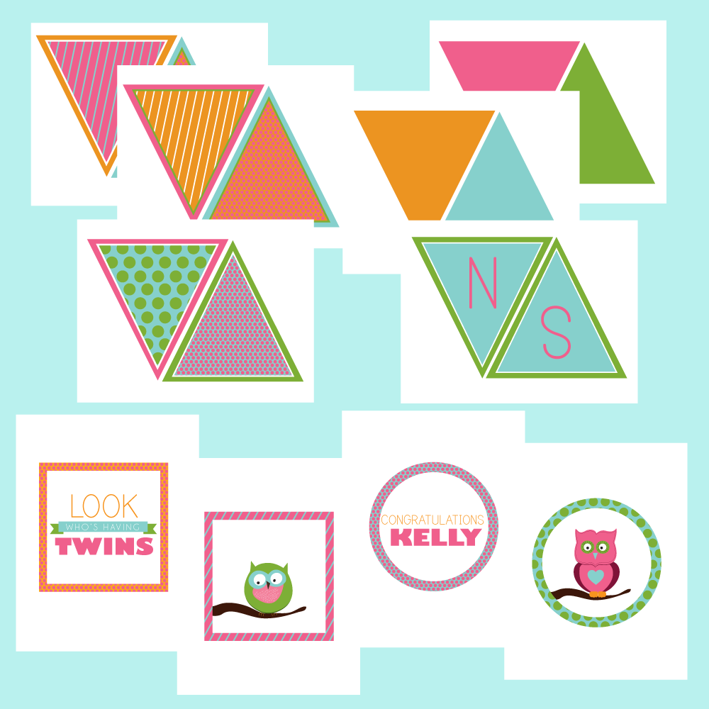 Printable Owl Favor/Treat Bag Toppers- Summer Days Owl Collection by W ...