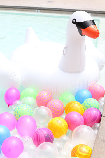 Swan Pool Float Swim Birthday Party – Wants and Wishes