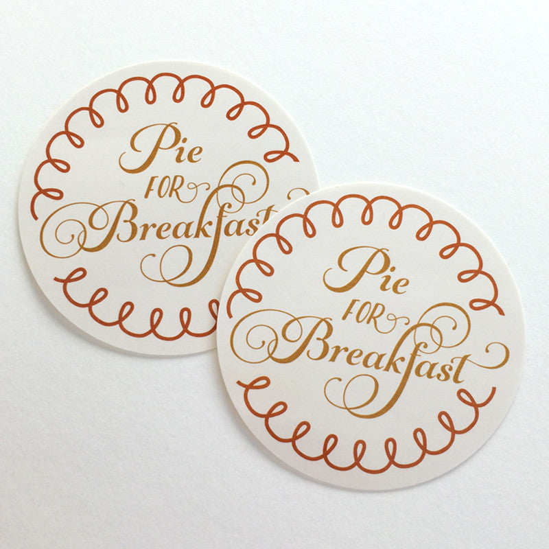 Thanksgiving Eat More Pie Sticker tags – Wants and Wishes